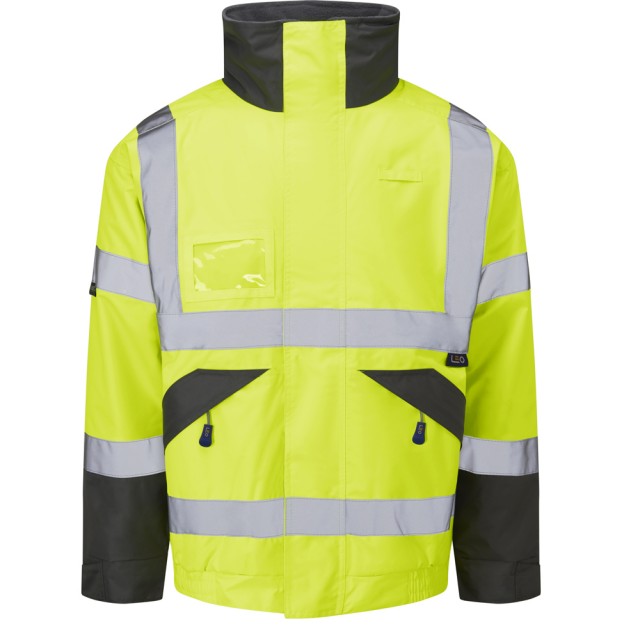ISO 20471 Class 3 Superior Bomber Jacket Yellow EcoViz